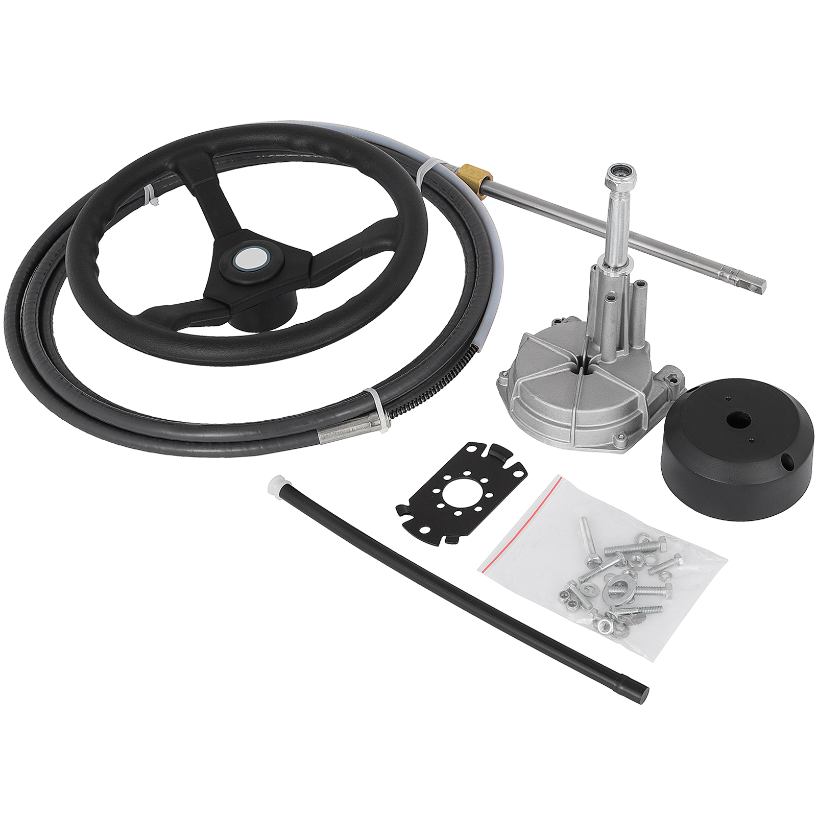 VEVOR SS13712 12" Quick Connect Rotary Steering Package with 13" Wheel ...