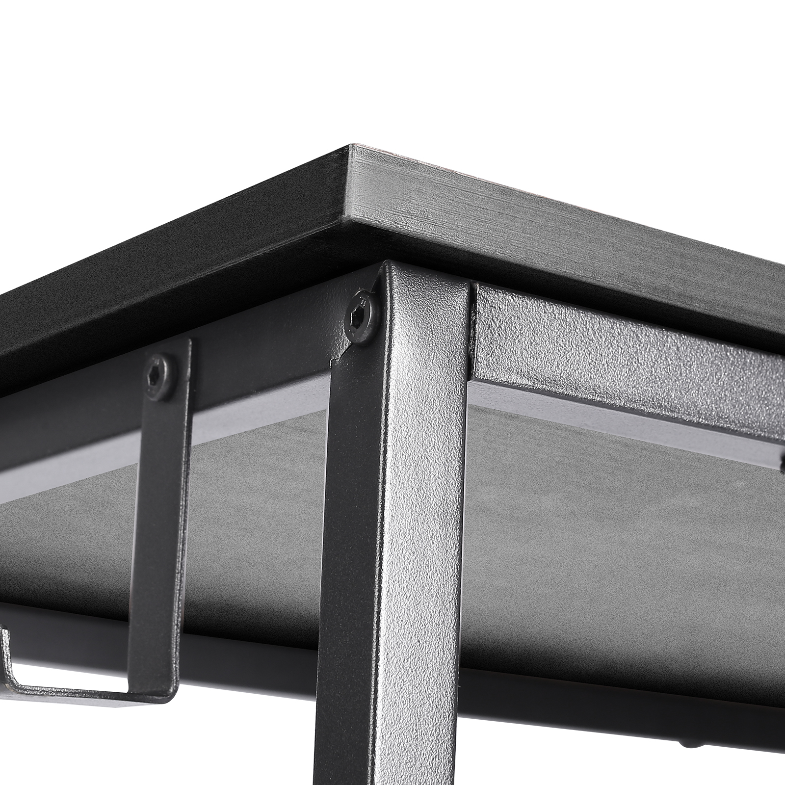 VEVOR L Shaped Computer Desk, 47'' Corner Desk with Storage Shelves ...