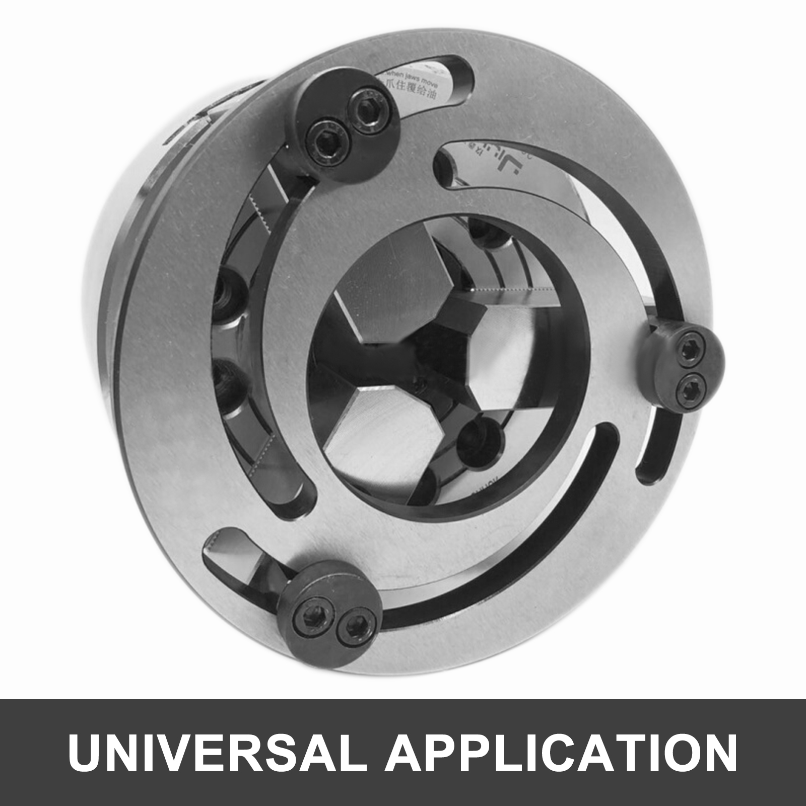 8'' Hydraulic Three-jaw Chuck Steel Soft Jaw Boring Ring Adjustable For ...