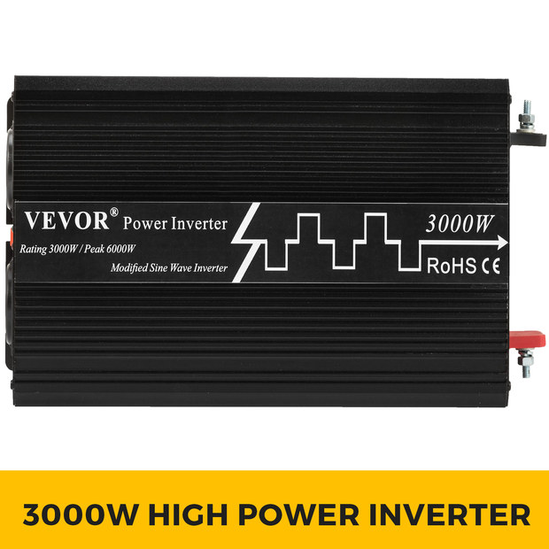 3000w 24v Dc Modified Sine Wave Power Inverter Long Last To 230v Ac ...