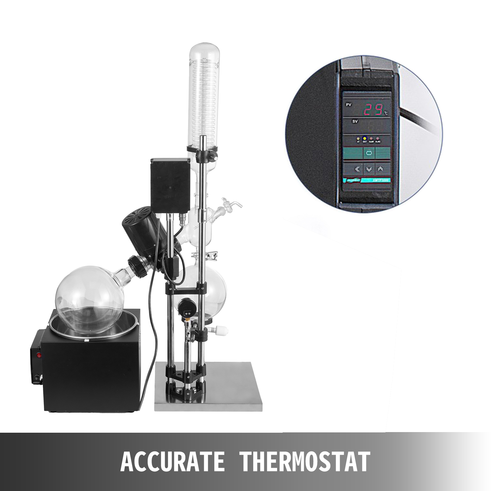 VEVOR 5L Rotary Evaporator RE-501 lab Evaporator Rotary Vacuum ...