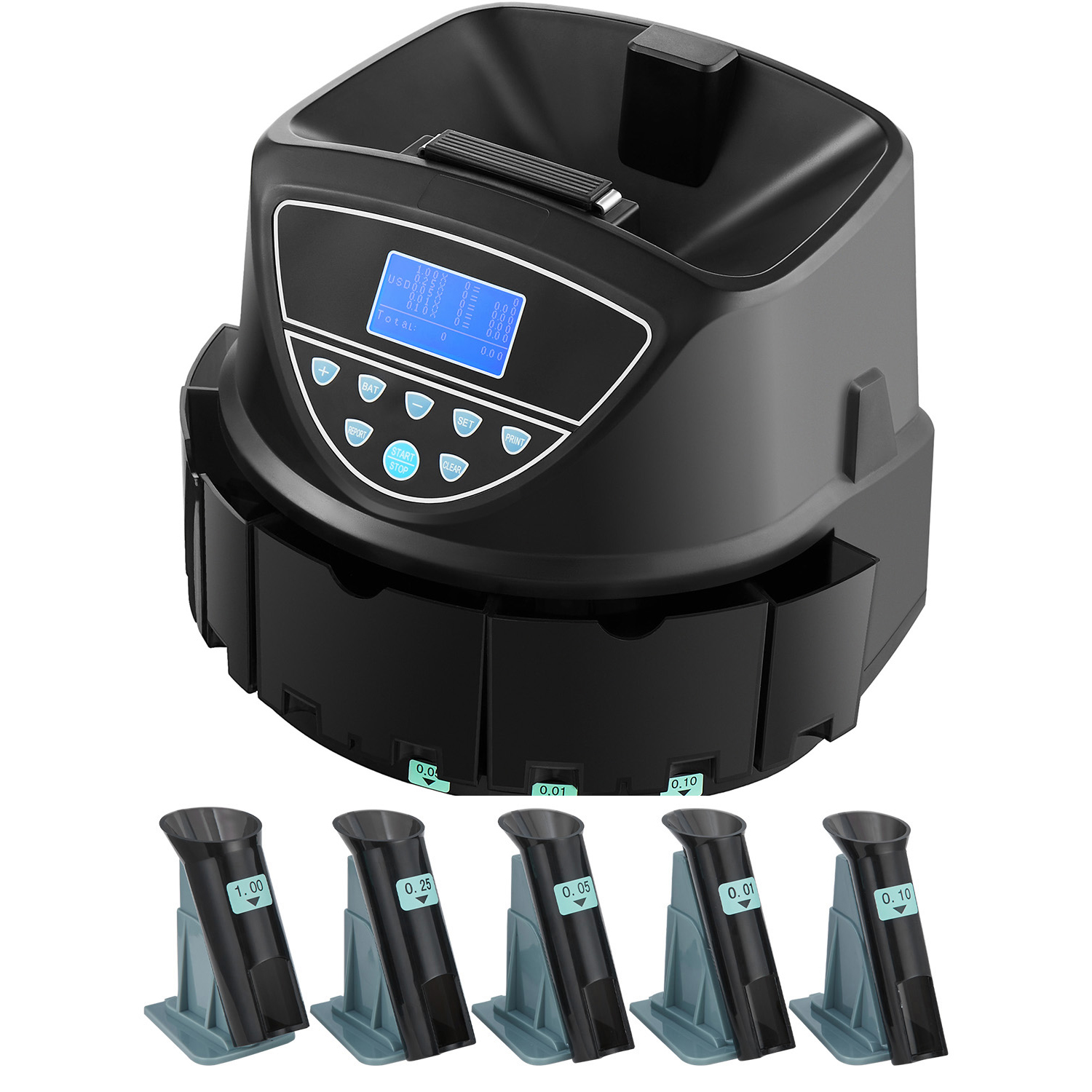 Uimoso USD Coin Sorter Wrapper and Roller 230/300 Coins/min 4 Coin ...