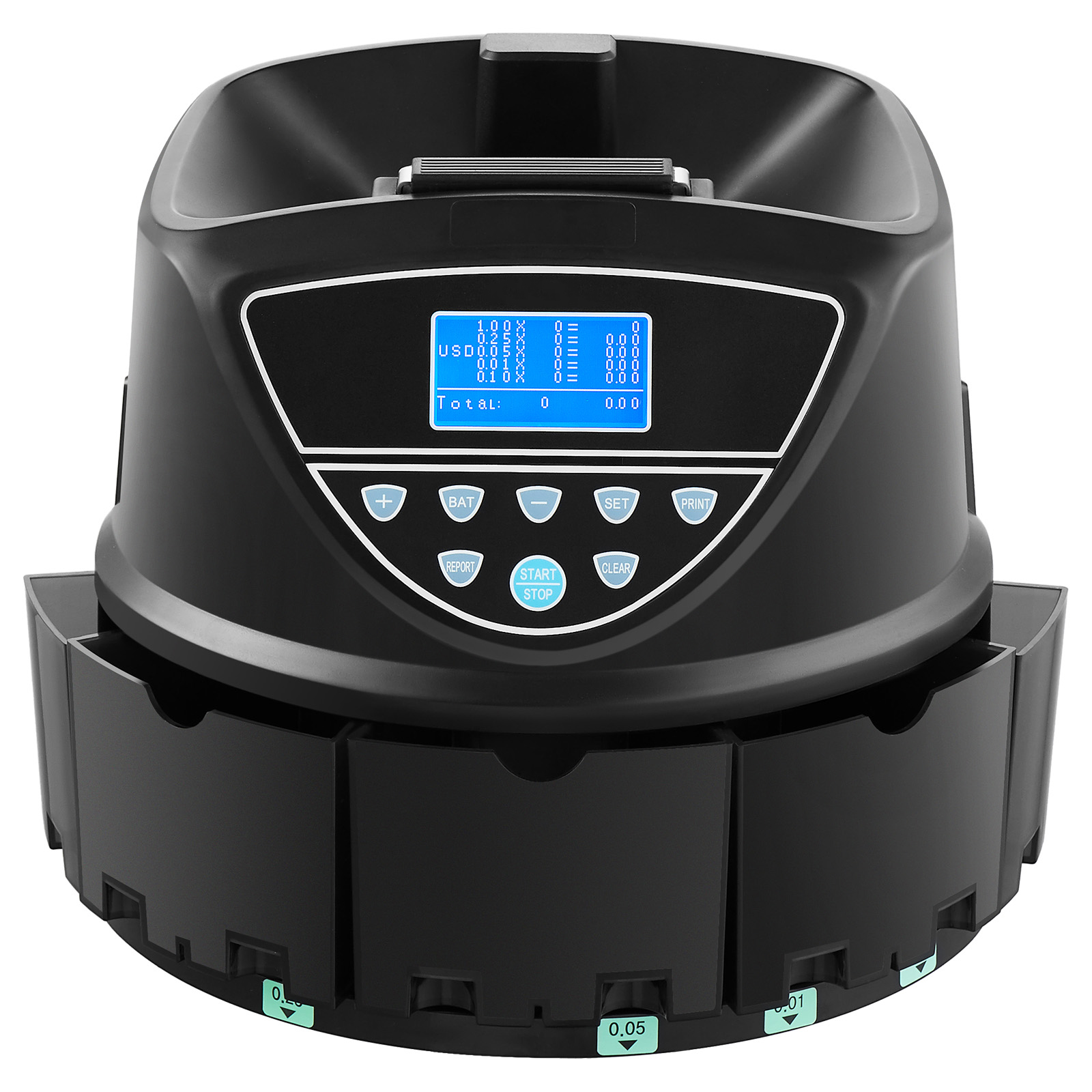 Uimoso USD Coin Sorter Wrapper and Roller 230/300 Coins/min 4 Coin ...