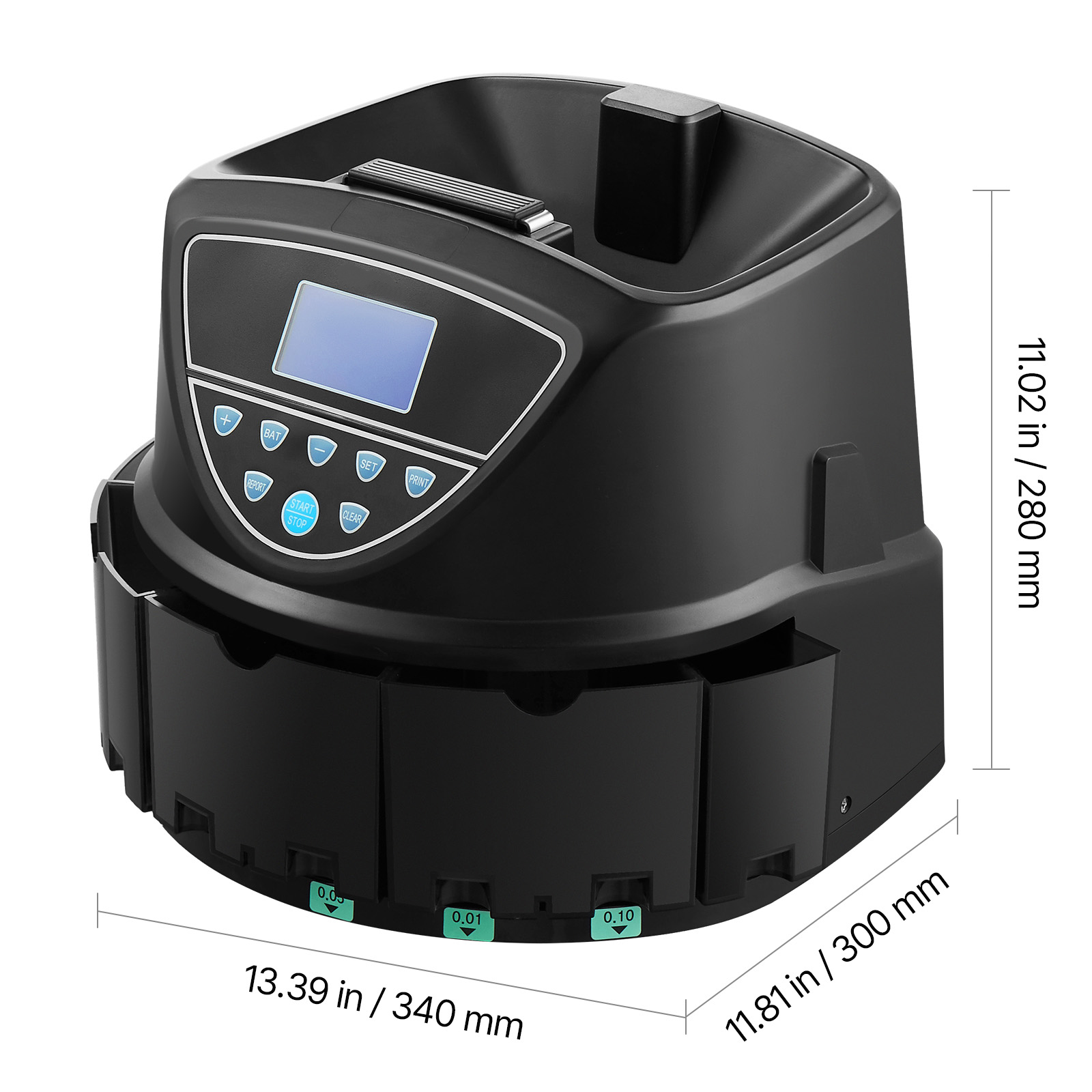 Uimoso USD Coin Sorter Wrapper and Roller 230/300 Coins/min 4 Coin ...
