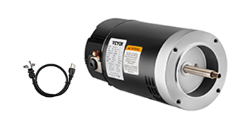 VEVOR Pool Motor, 2 HP, 3484 RPM, 1 Speed, 230/115 Volts, 10.13/20 Amps ...