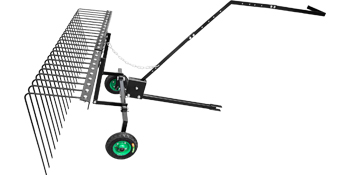 Vevor Pine Straw Rake Landscape Rake 60" For Atv Utv Utility Tractor W ...