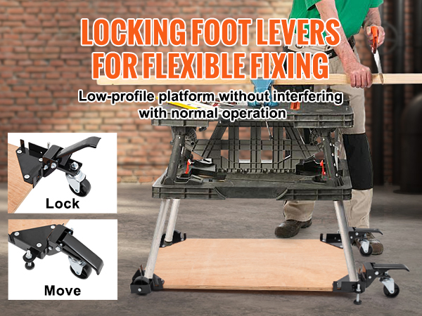 VEVOR Mobile Base, 400 lbs Weight Capacity, Adjustable from 12" x 12 ...