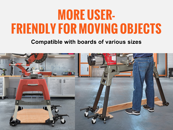 VEVOR Mobile Base, 400 lbs Weight Capacity, Adjustable from 12" x 12 ...