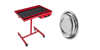 VEVOR Rolling Tool Table 220 LBS Capacity Tear Down Tray 29x20 Inch ...