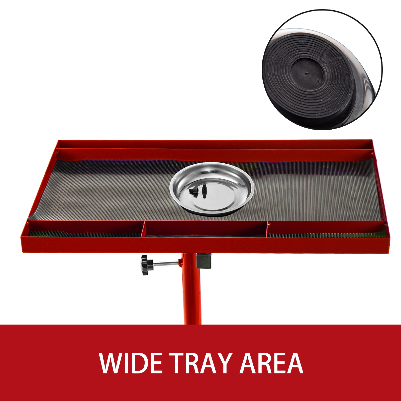 VEVOR Rolling Tool Table 220 LBS Capacity Tear Down Tray 29x20 Inch ...