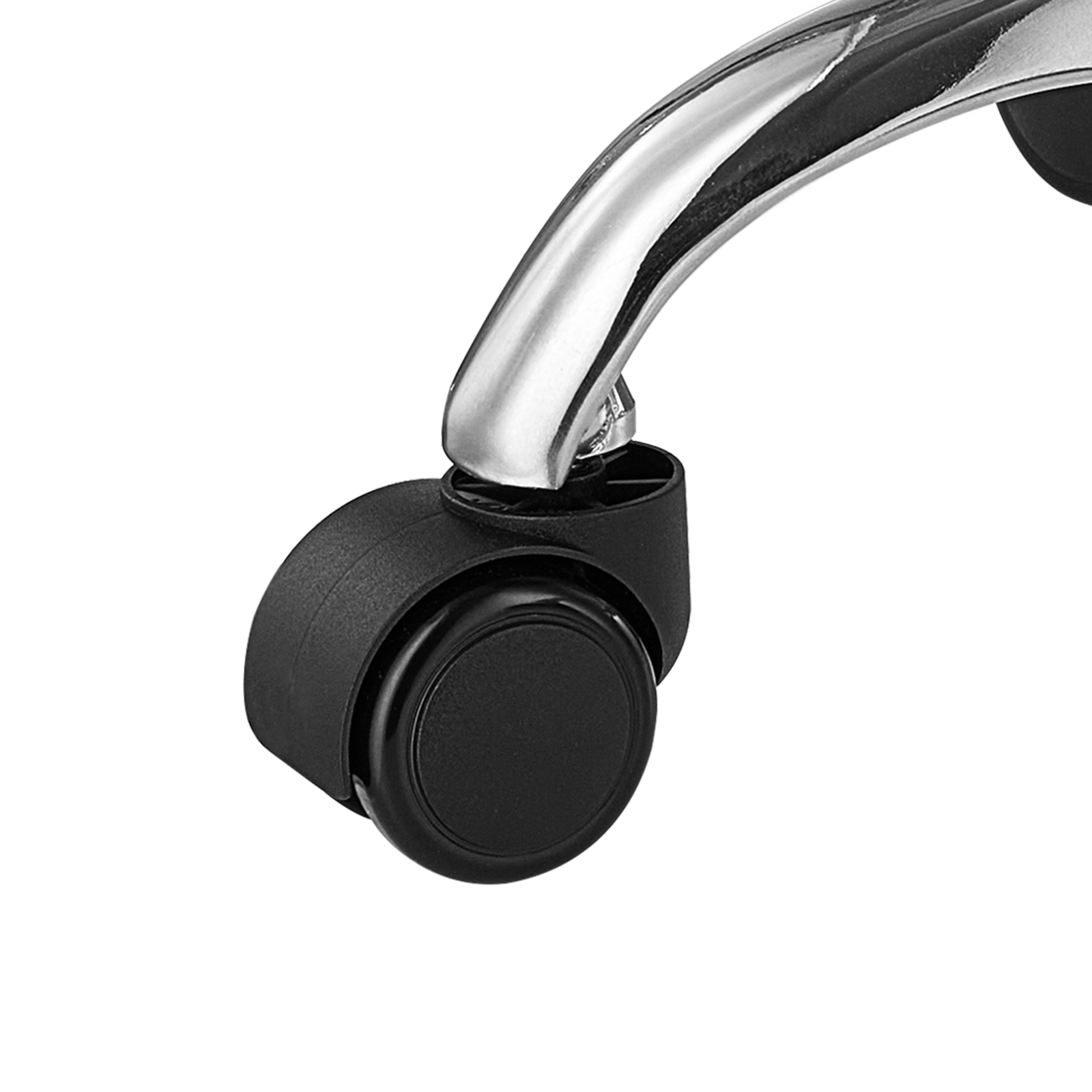 Round Rolling Stool Swivel Stool with Wheels & Footrest Height ...