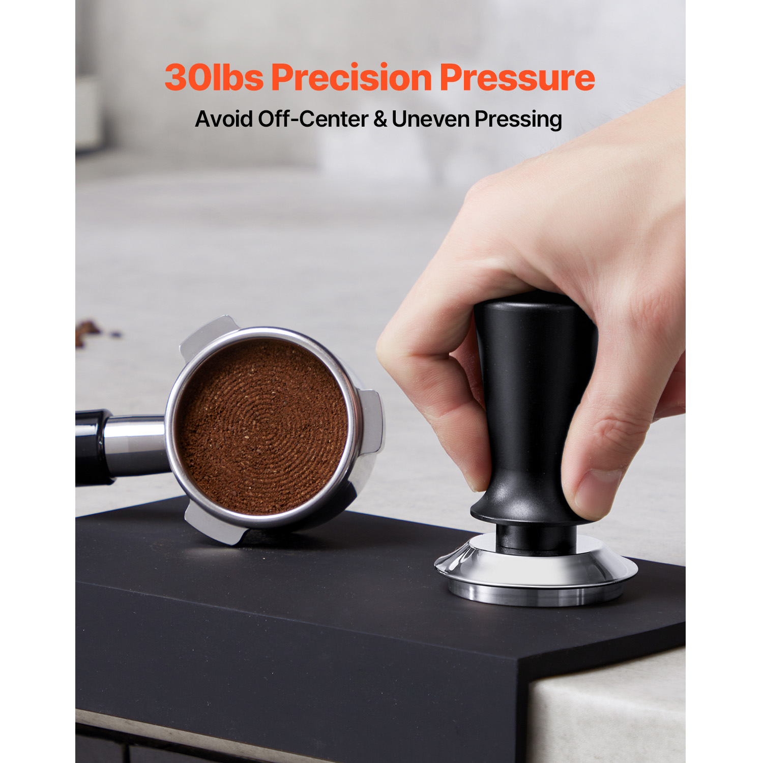 Mophorn Espresso Tamper 58mm, Spring-Loaded Coffee Tamper, 30 lbs ...