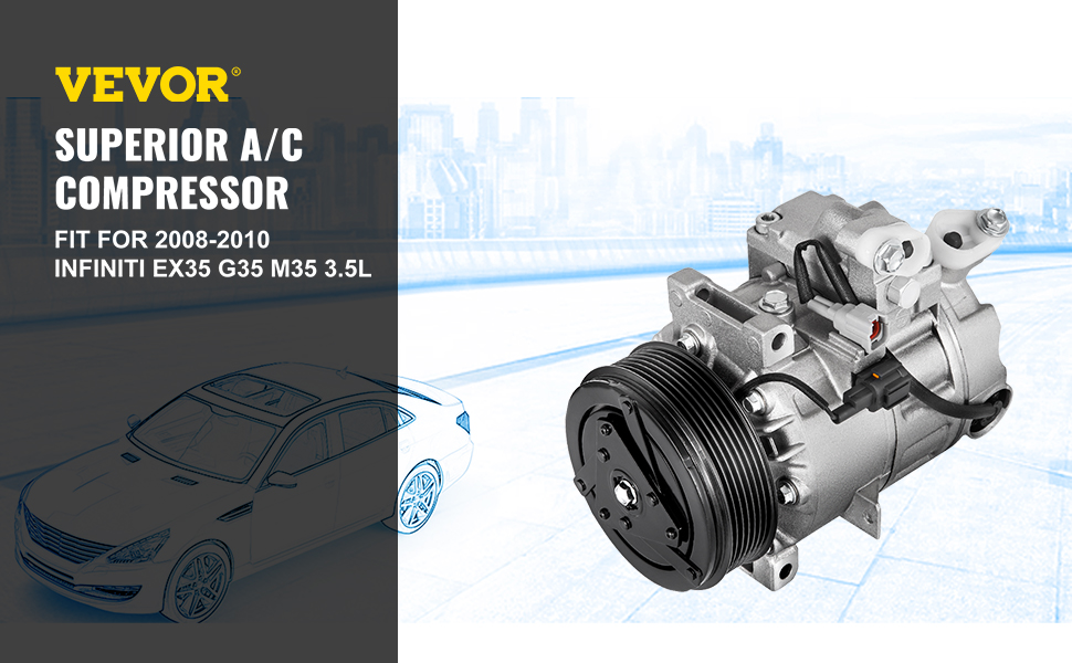 VEVOR A/C Compressor W/ Clutch AC Conditioning Compressor for Infiniti ...