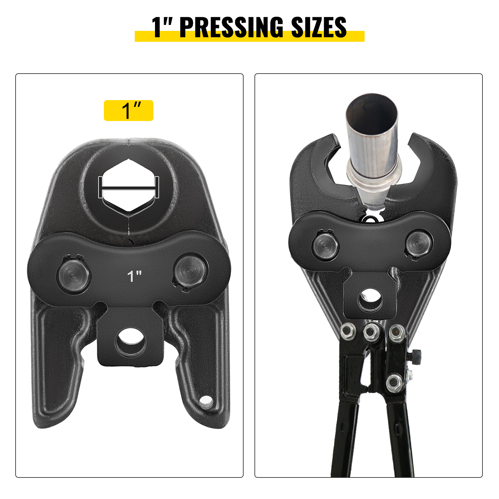 Vevor Compact Propress Jaw Tool 1″ Compact Press Jaw For Inline Press ...