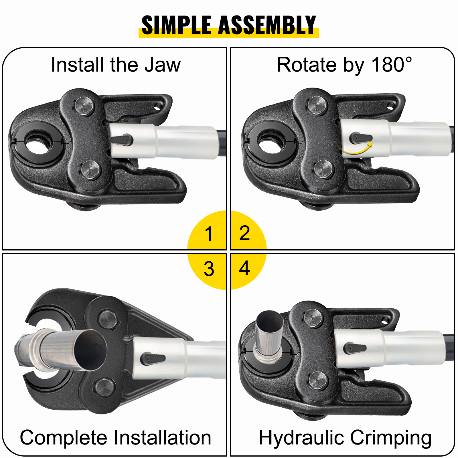 Vevor Compact Propress Jaw Tool 3/4″ Compact Press Jaw For Inline Press ...