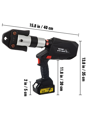 VEVOR Propress Kit 18V Tools Propress w/ 1/2" 3/4" 1"1-1/4" 1-1/2" 2" Clamping Jaws Propress ...