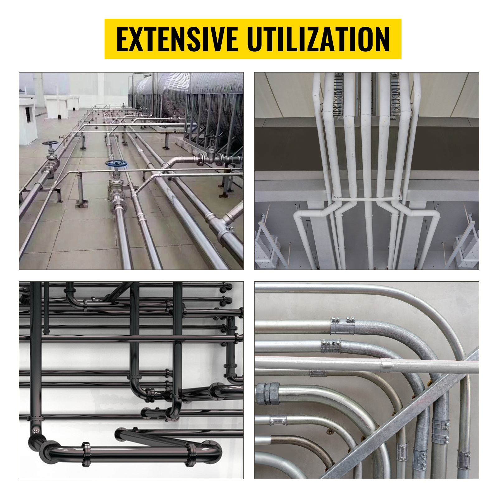 VEVOR Propress Kit 18V Tools Propress w/ 1/2" 3/4" 1"1-1/4" 1-1/2" 2 ...