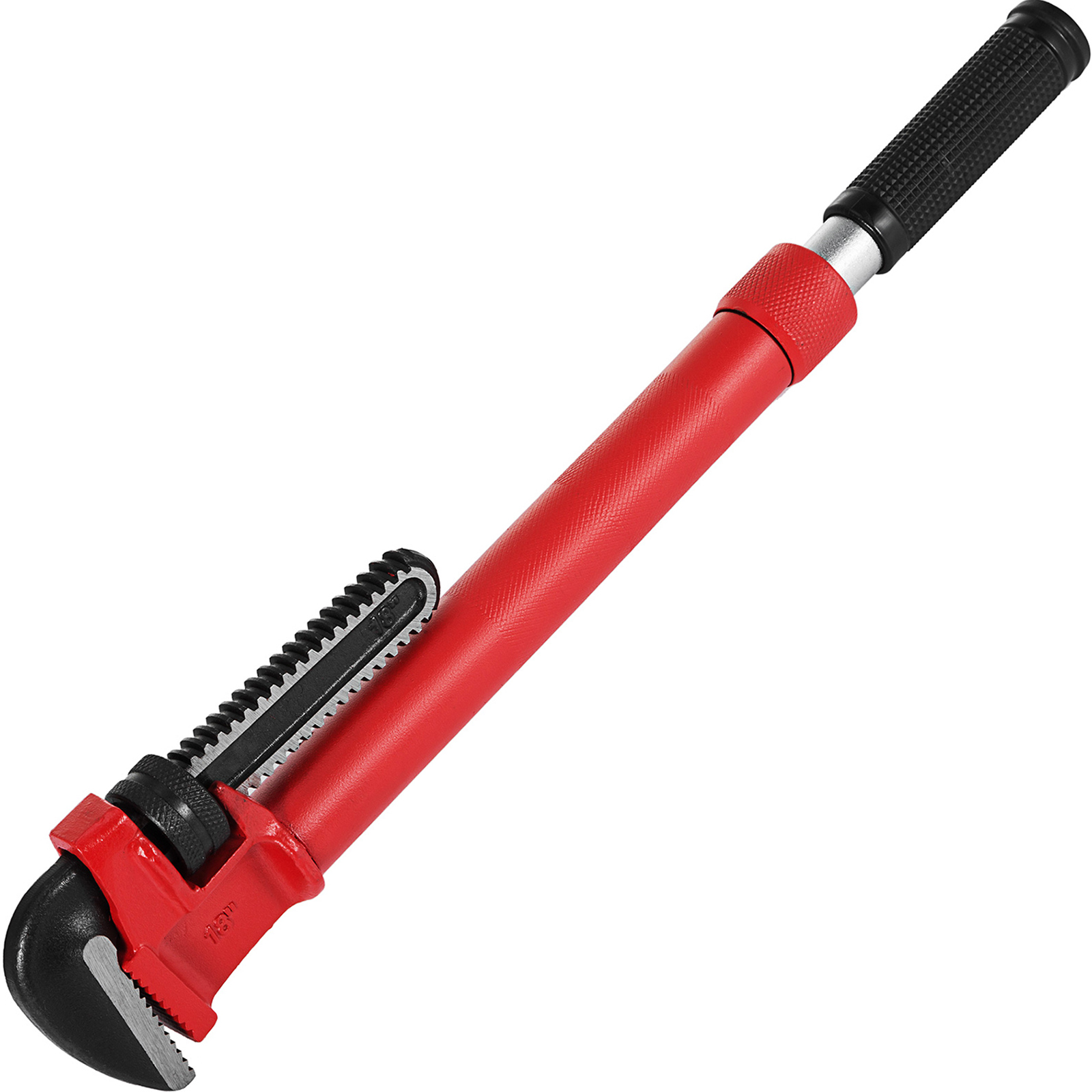 VEVOR 26.8-19.3 Inch Heavy Duty Adjustable Straight Pipe Wrench 3.1 ...