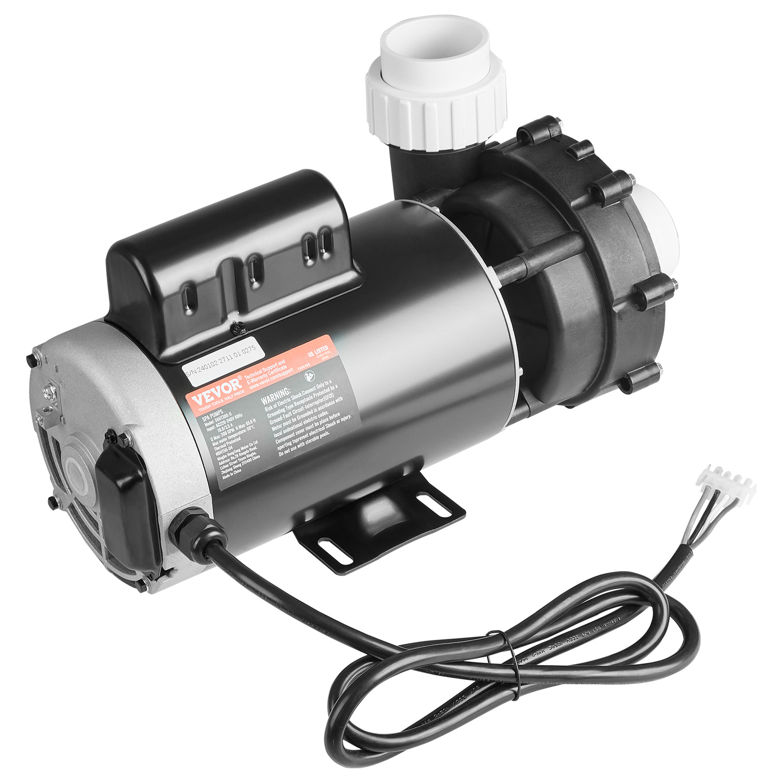 2 Speed SPA Pump 56/48-Frame Hot Tub Pump 3/4/1.5 HP or 0.4/0.7/0.46 HP ...