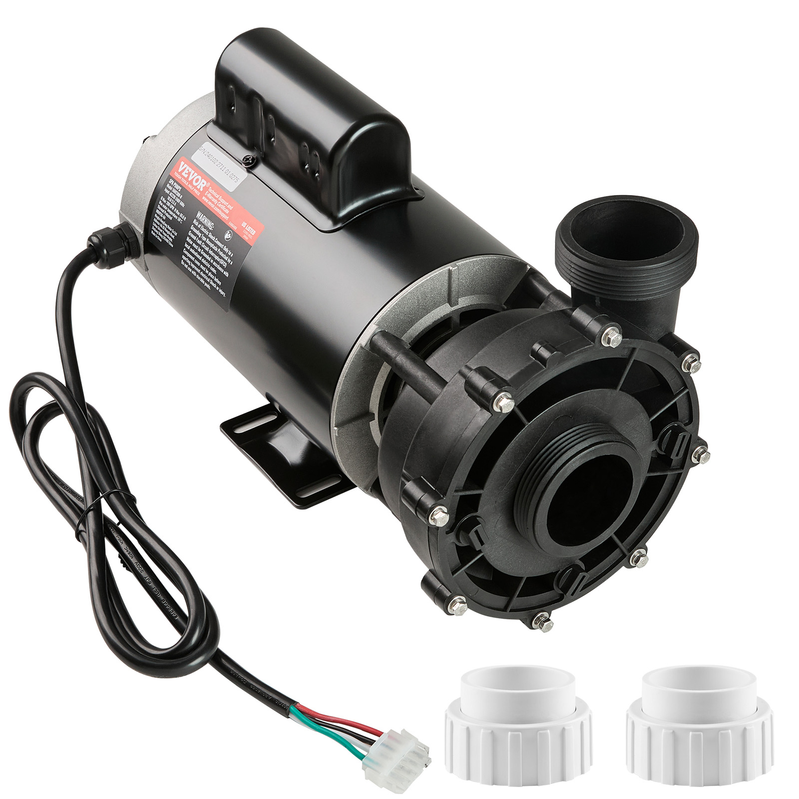 2 Speed SPA Pump 56/48-Frame Hot Tub Pump 3/4/1.5 HP or 0.4/0.7/0.46 HP ...