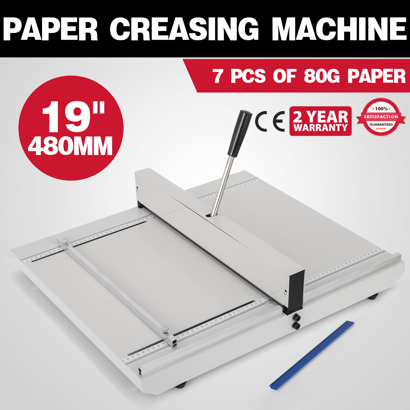 Uimoso Electric/Manual Scoring Paper 13.7"-20" Creasing Machine Creaser ...