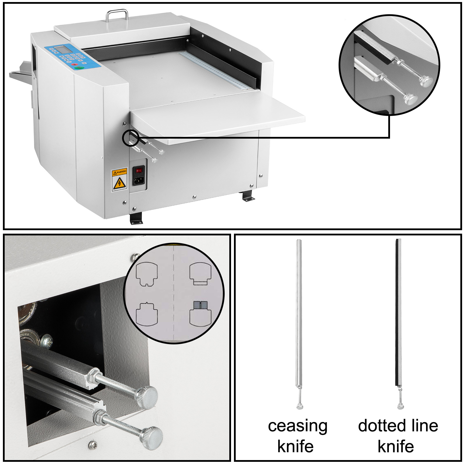 VEVOR 330mm Electric Creasing Machine Paper Creasing Machine Electric ...