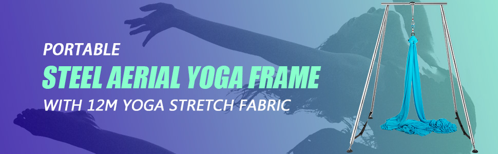 Hangende Yoga Trapeze Schommel Trapeze Stand Luchtfoto Yoga Frame Staal ...