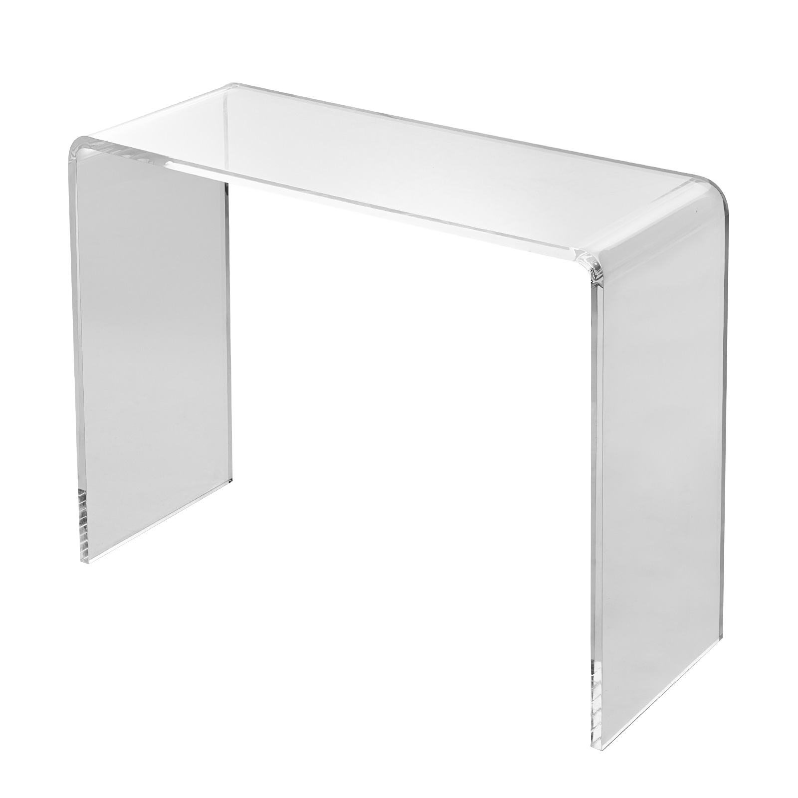 VEVOR Acrylic Console Table, Clear Acrylic End Table, Transparent ...