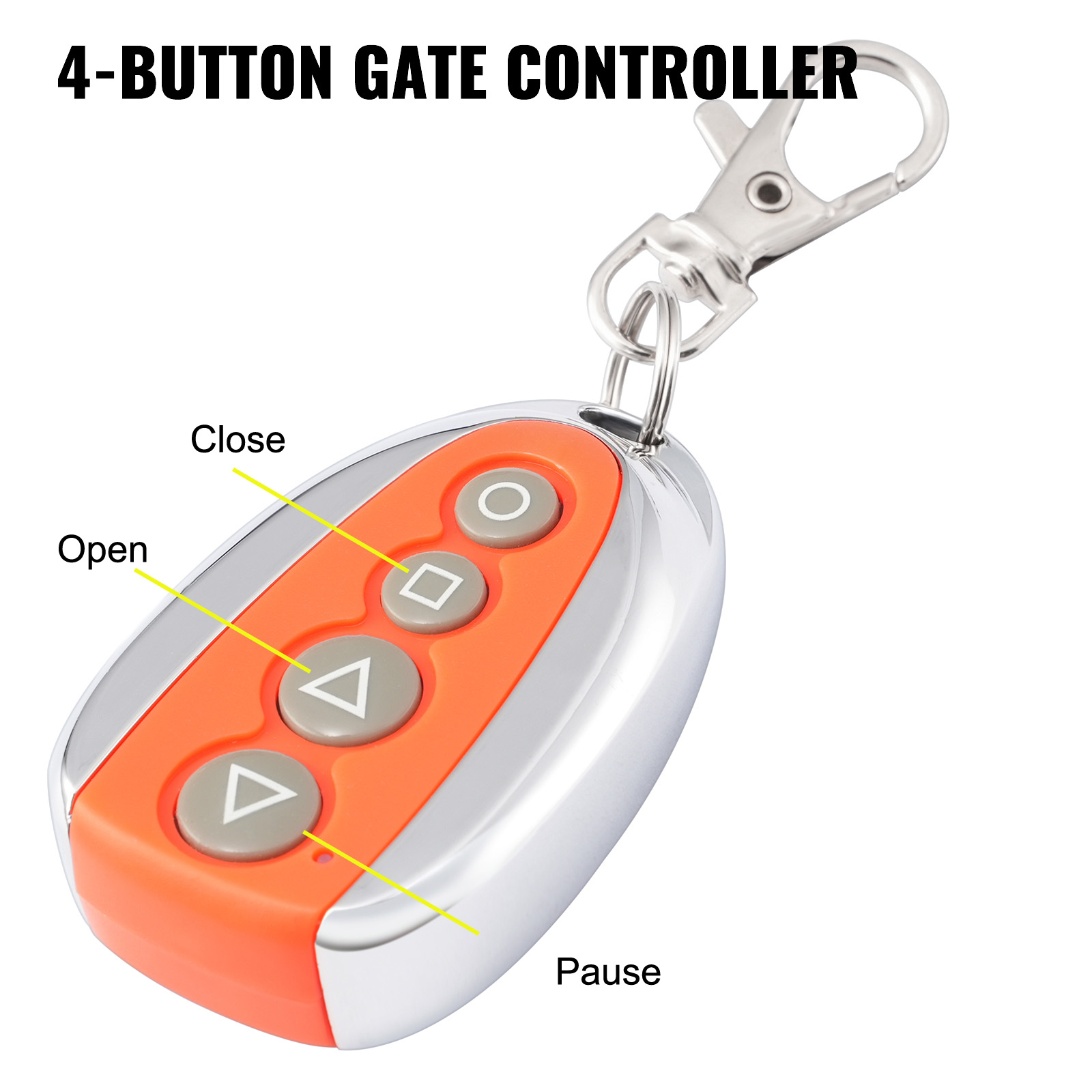 VEVOR Gate Opener Remote, 131 ft Gate Remote Control, 4 Button ... VEVOR Gate Opener Remote, 131 ft Gate Remote Control, 4 Button ...