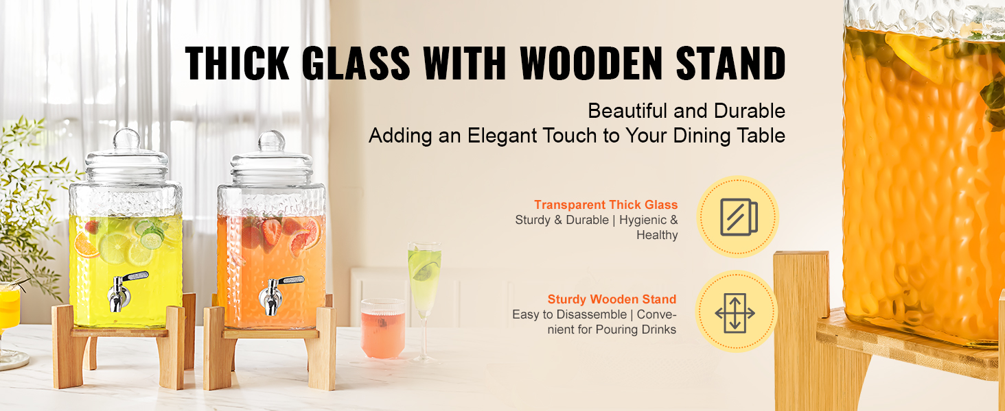 VEVOR Beverage Dispenser, 1.5 Gallon Drink Dispensers for Parties ...