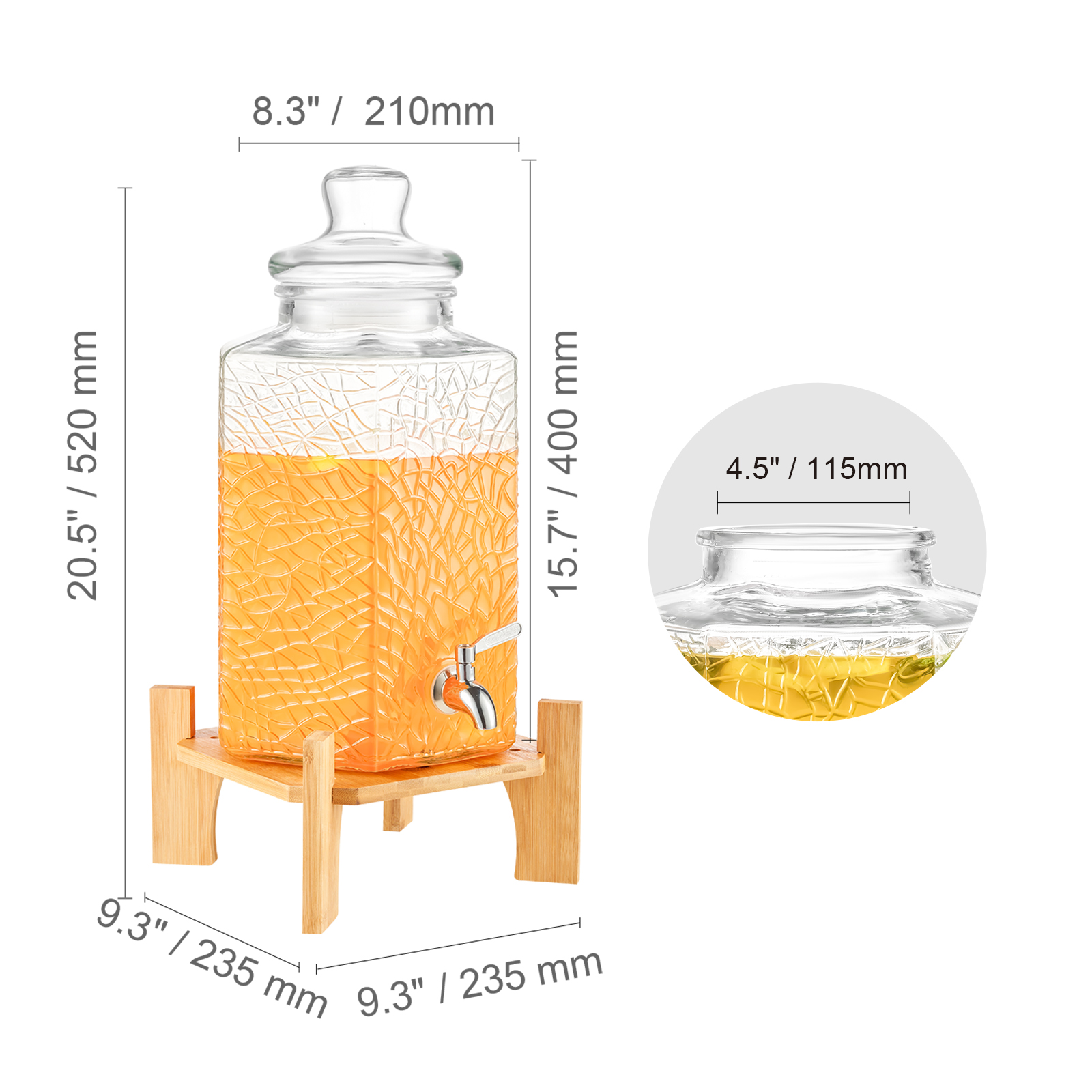 VEVOR Beverage Dispenser, 2.5 Gallon Drink Dispensers for Parties ...