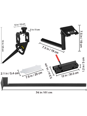 VEVOR Vari-Grind System, 24\" Length of V-arm Vari-Grind Attachment, 3 ...