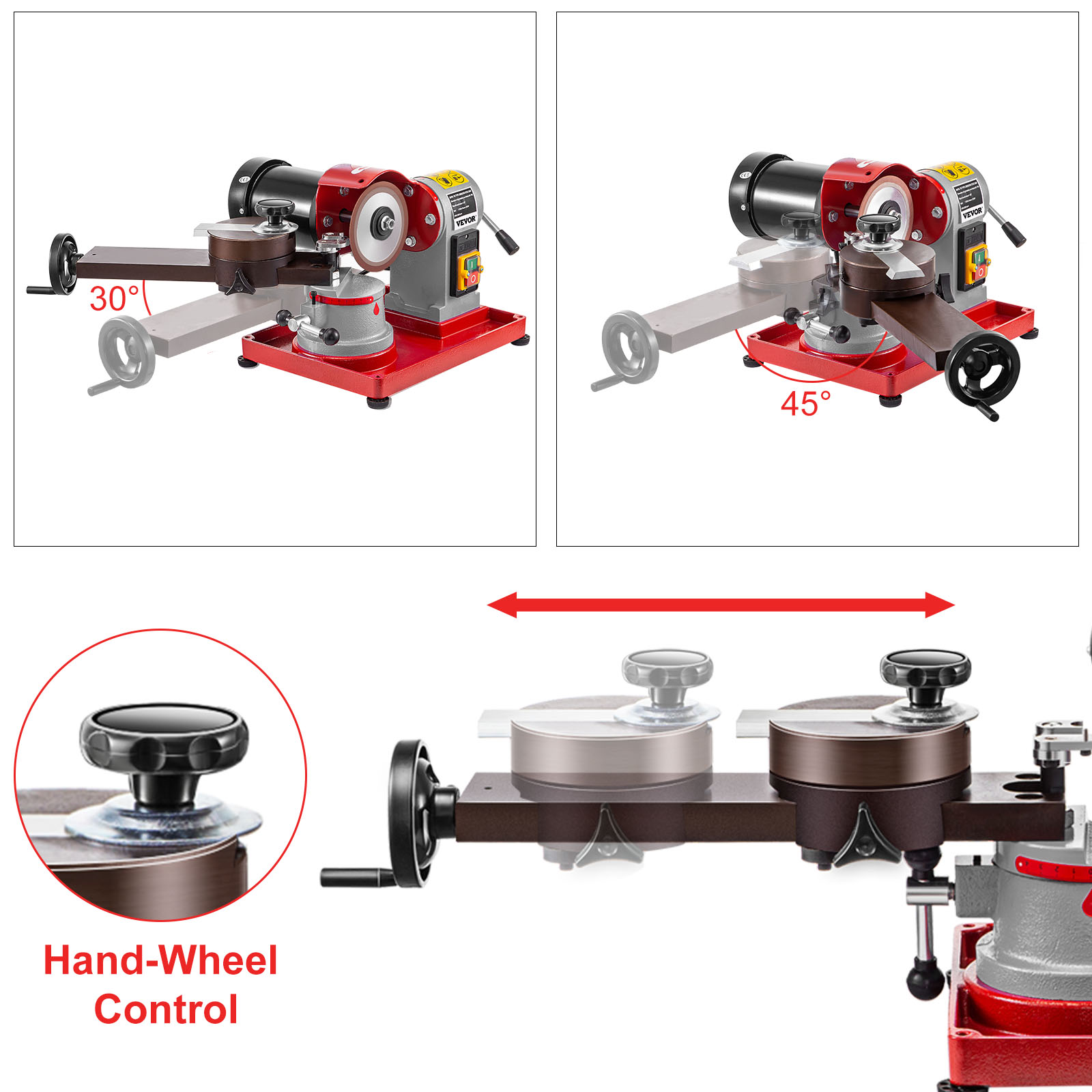 VEVOR VEVOR Circular Saw Blade Sharpener 250W Grinding Machine w ...