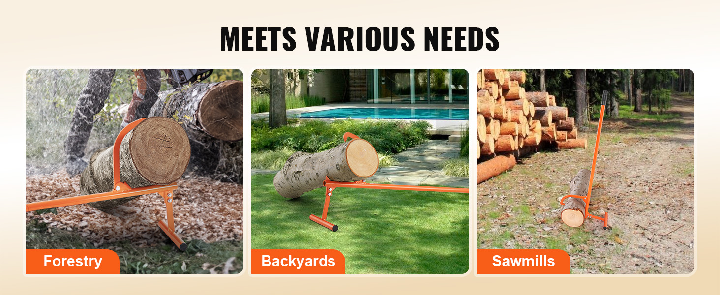 VEVOR Timberjack 48 in Heavy Duty Log Lifter Metal Handle for Max 15 ...