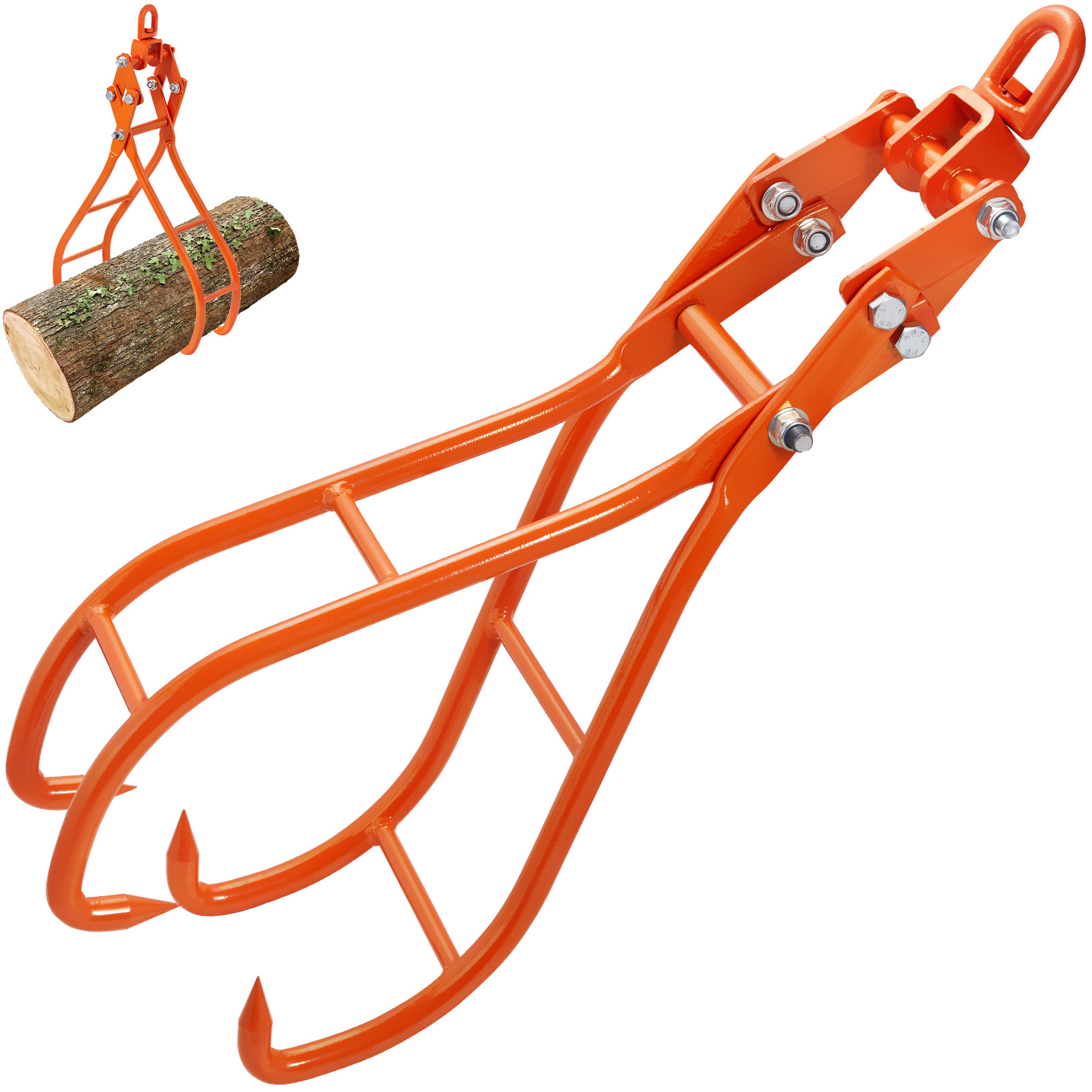 VEVOR Log Skidding Tongs 18" 20" 28" 32" 36" 2-Claw 4-Claw Log Lifting ...