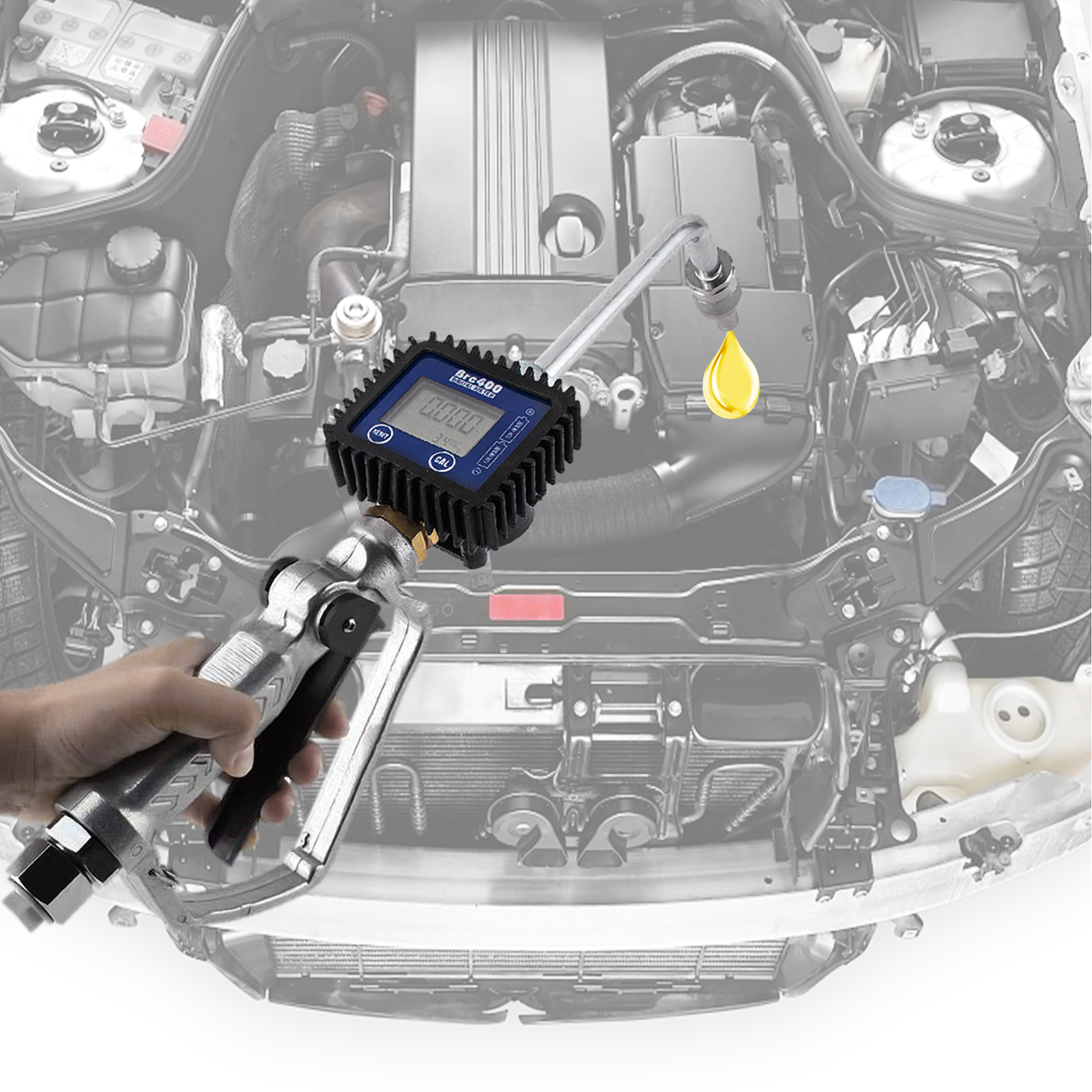 Vevor Air Operated Oil Transfer Pump With Electronic Meter Control ...