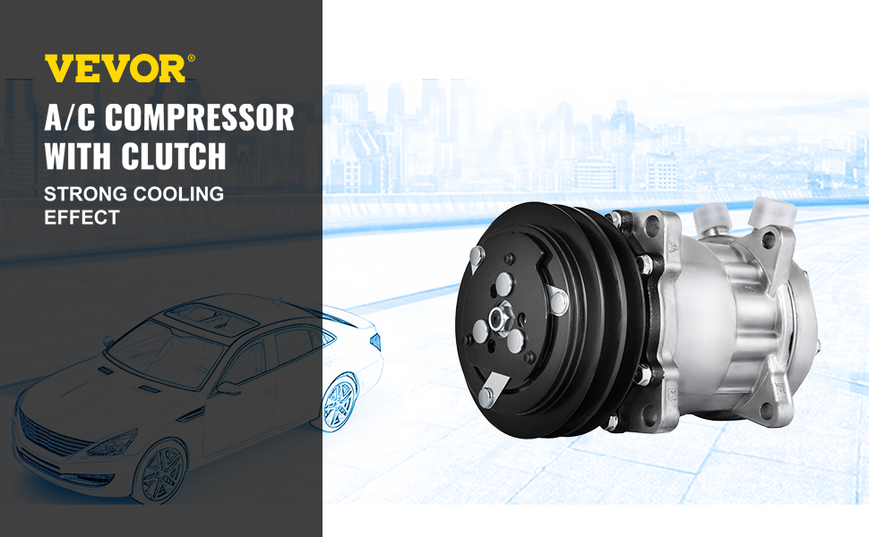 Brand New Premium Quality AC Compressor & A/C Clutch Replaces Sanden ...