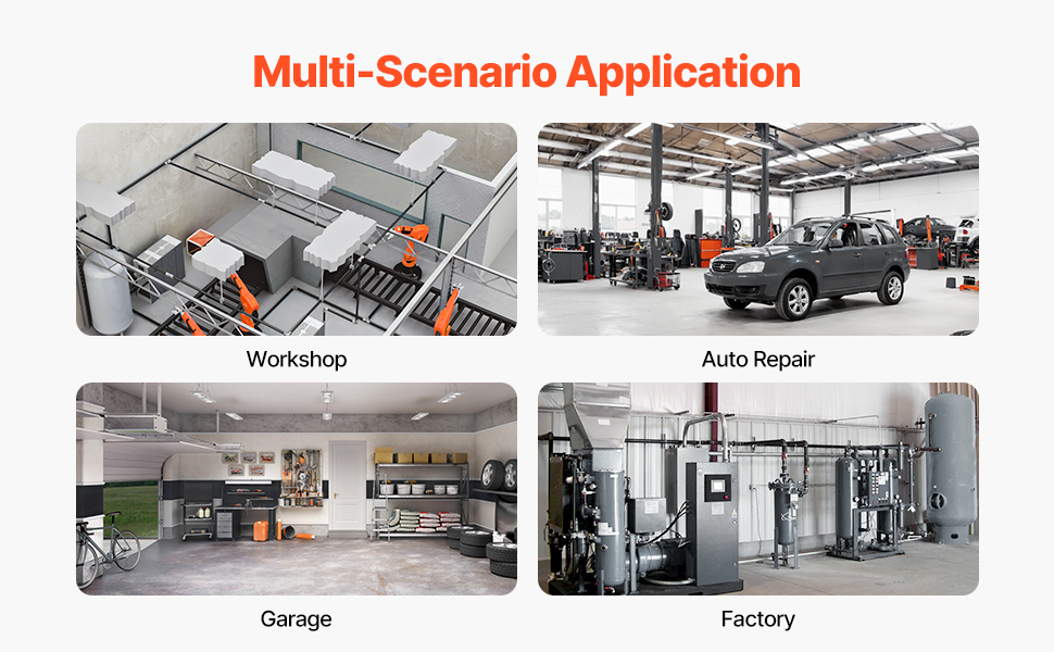 VEVOR Air Compressor Line Kit 3/4'' x 200FT PU Air Compressor Line ...