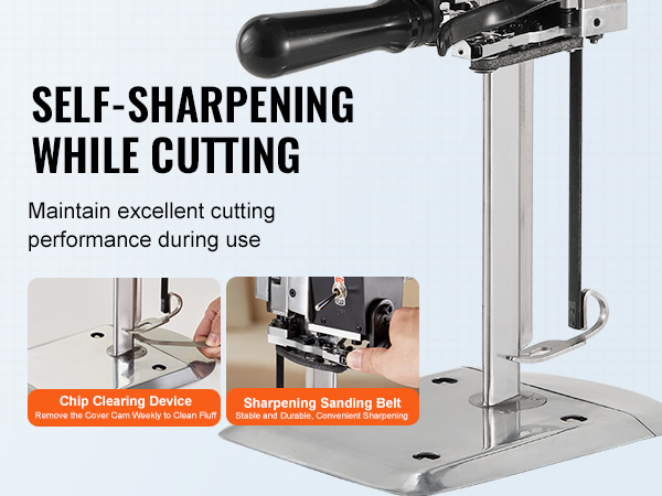 VEVOR Fabric Cutter, 750W High-Speed Straight Knife Cloth Cutting ...