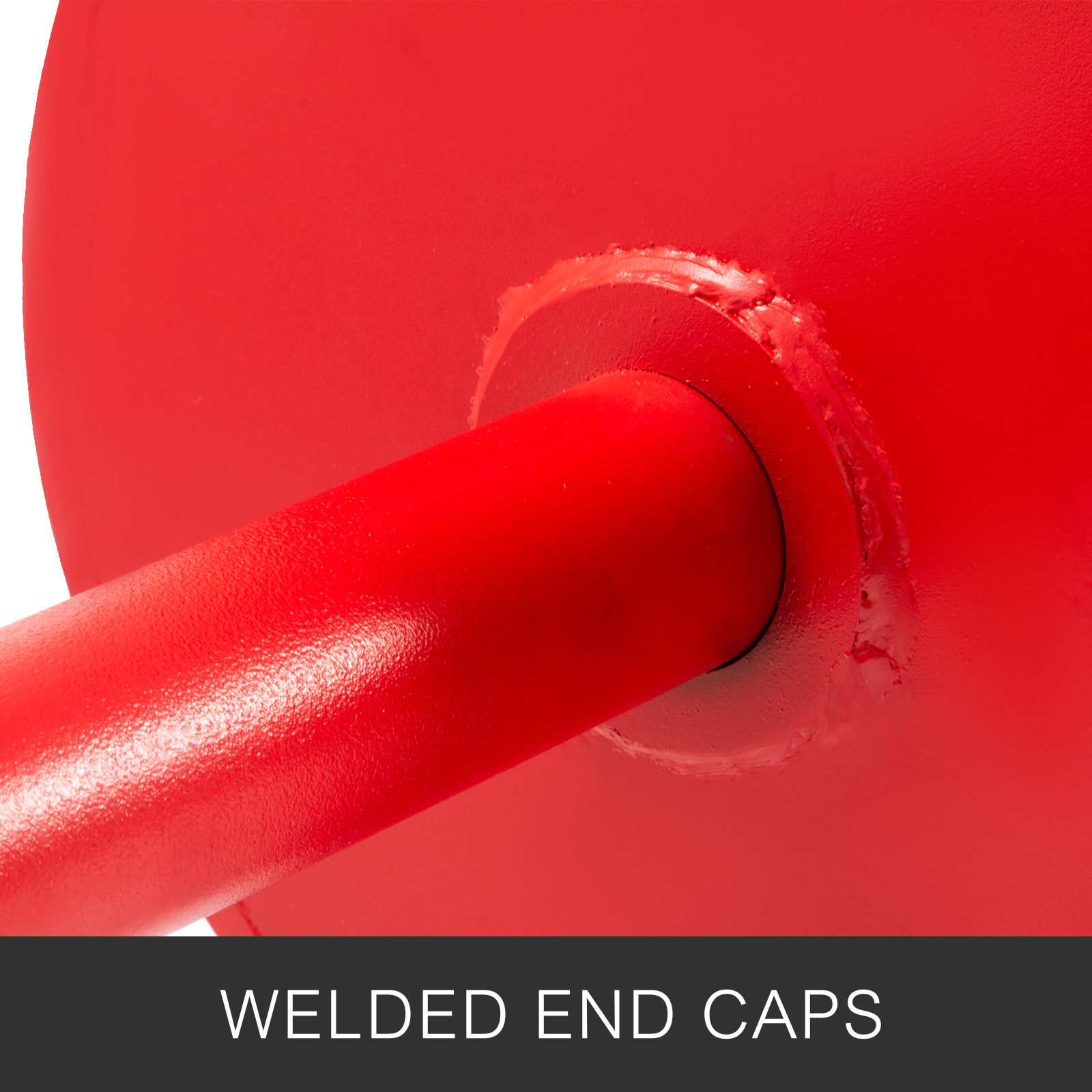 VEVOR 10" Dia Steel Strength Log Bar, 700 Lbs Capacity Barbell Bar, Red ...