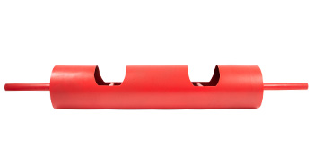 VEVOR 10" Dia Steel Strength Log Bar, 700 Lbs Capacity Barbell Bar, Red ...
