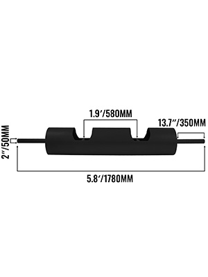 VEVOR 8" Dia Steel Strength Log Bar, 700 Lbs Capacity Barbell Bar ...
