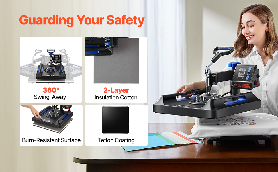 Heat Press Machine Sublimation Machine 15 x 15 inch 8 In 1 Blue Heat ...