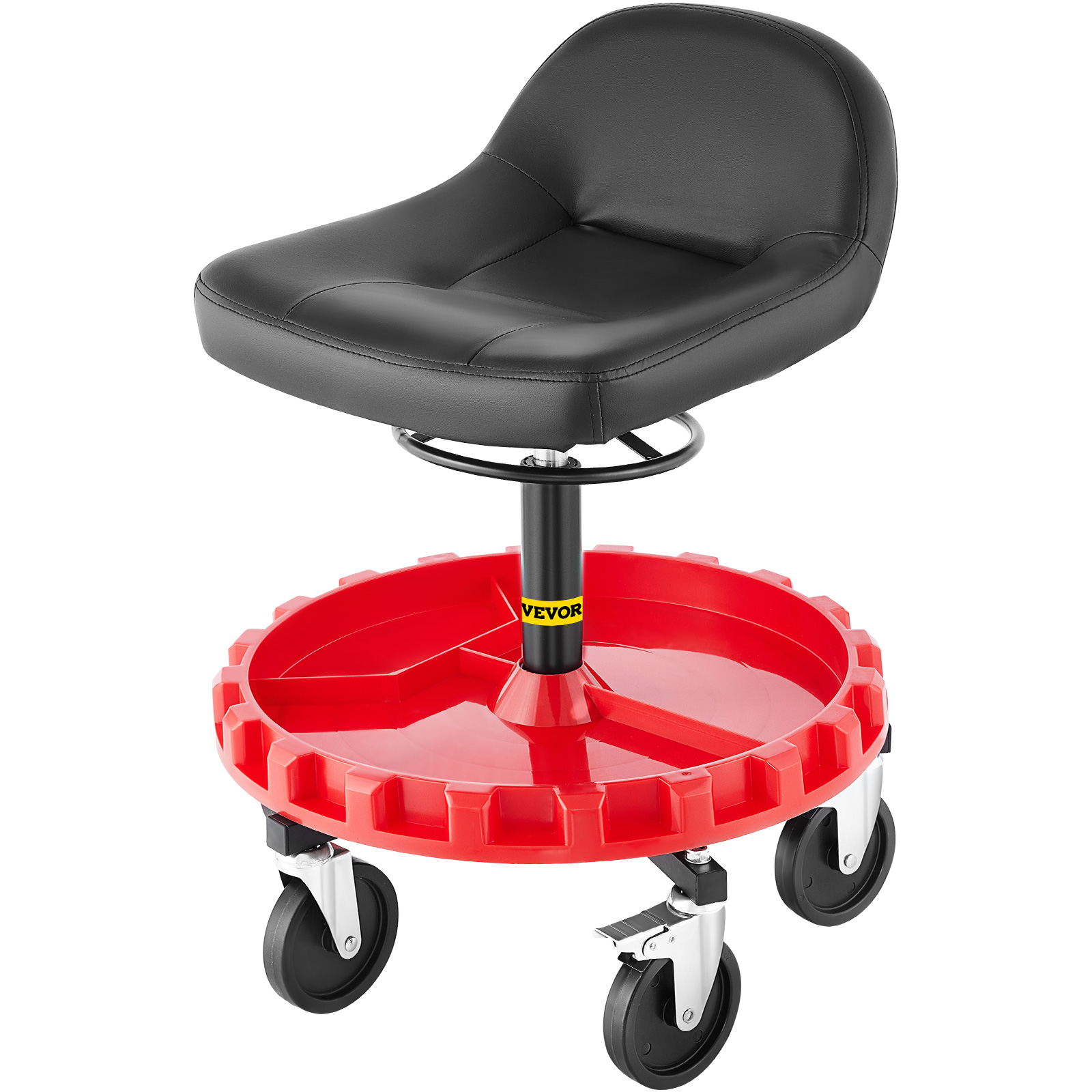 VEVOR Rolling Garage Stool 300 400LBS Adjustable Swivel Work Shop Seat