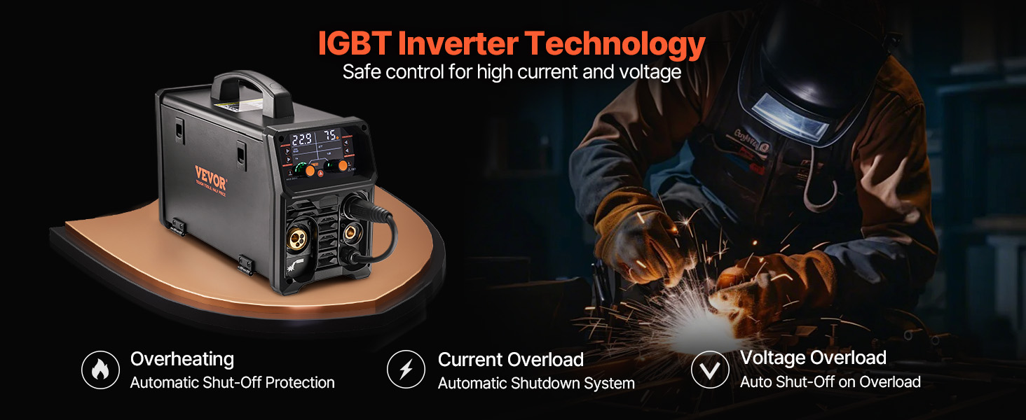 Pro MIG Welder 200A Pluse Mig Welding Machine 5-in-1 Synergic Welder ...