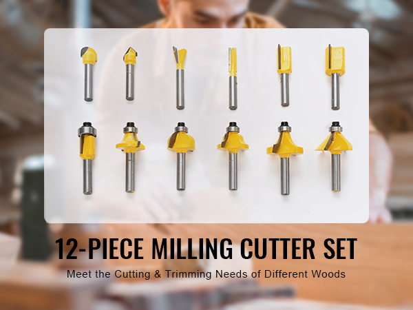 VEVOR Wood Router, 1.25HP 800W, Compact Wood Trimmer Router Tool ...