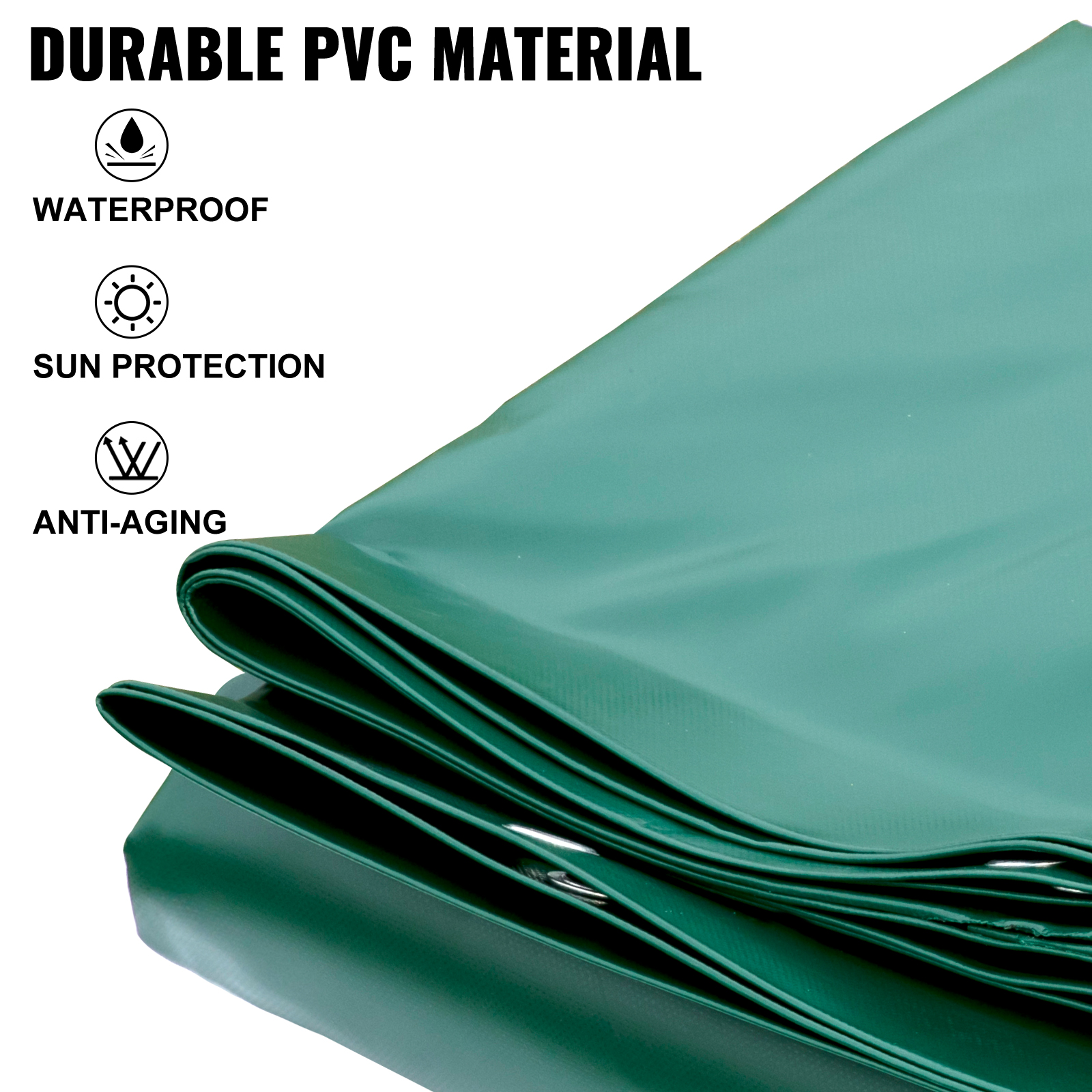 VEVOR Vevor Inflatable Pool Cover Pool Safety Cover 11.5 Ft Dia. In ...