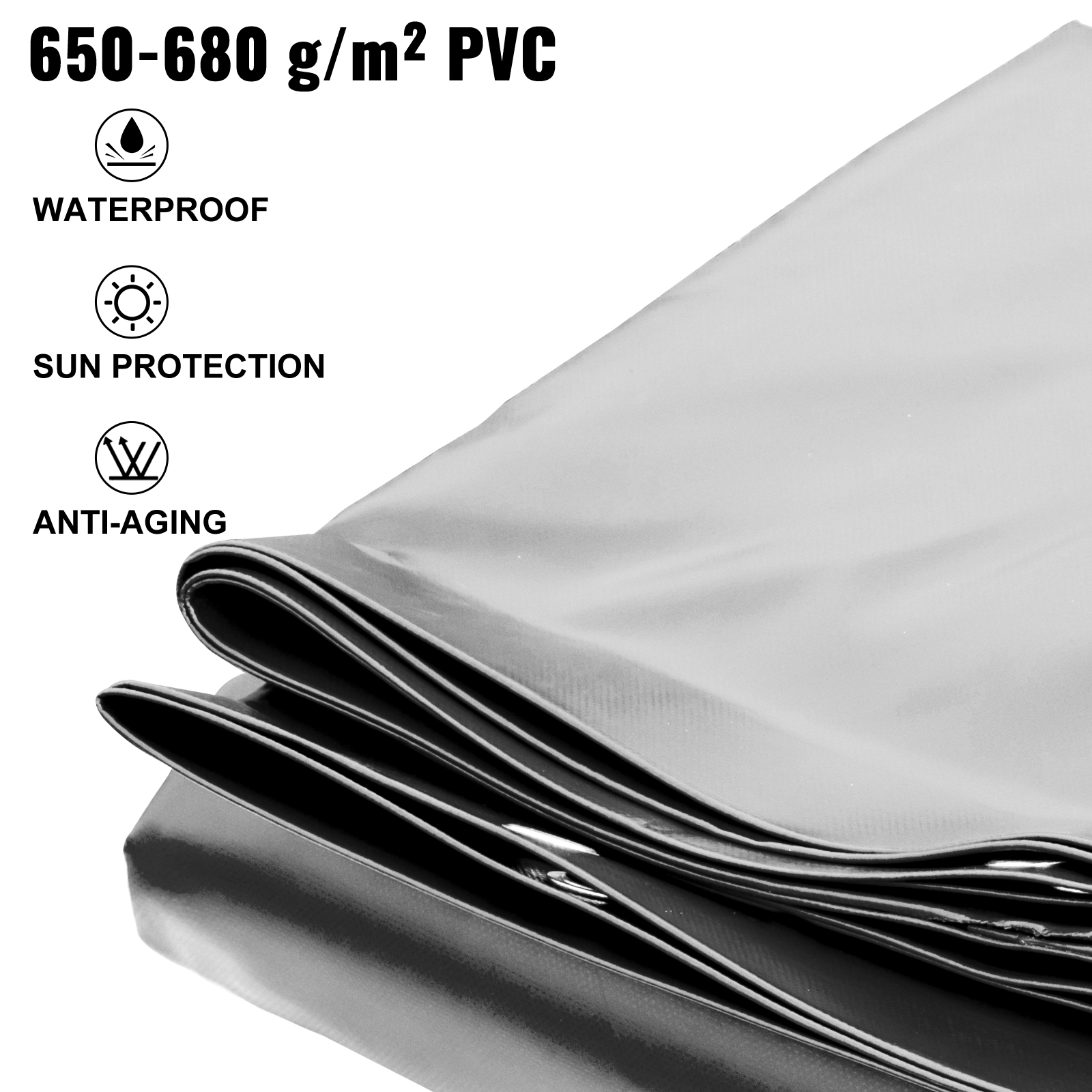 Vevor Pool Safety Cover In-ground Pool Cover 16 Ft Dia. Pvc Pool Cover ...