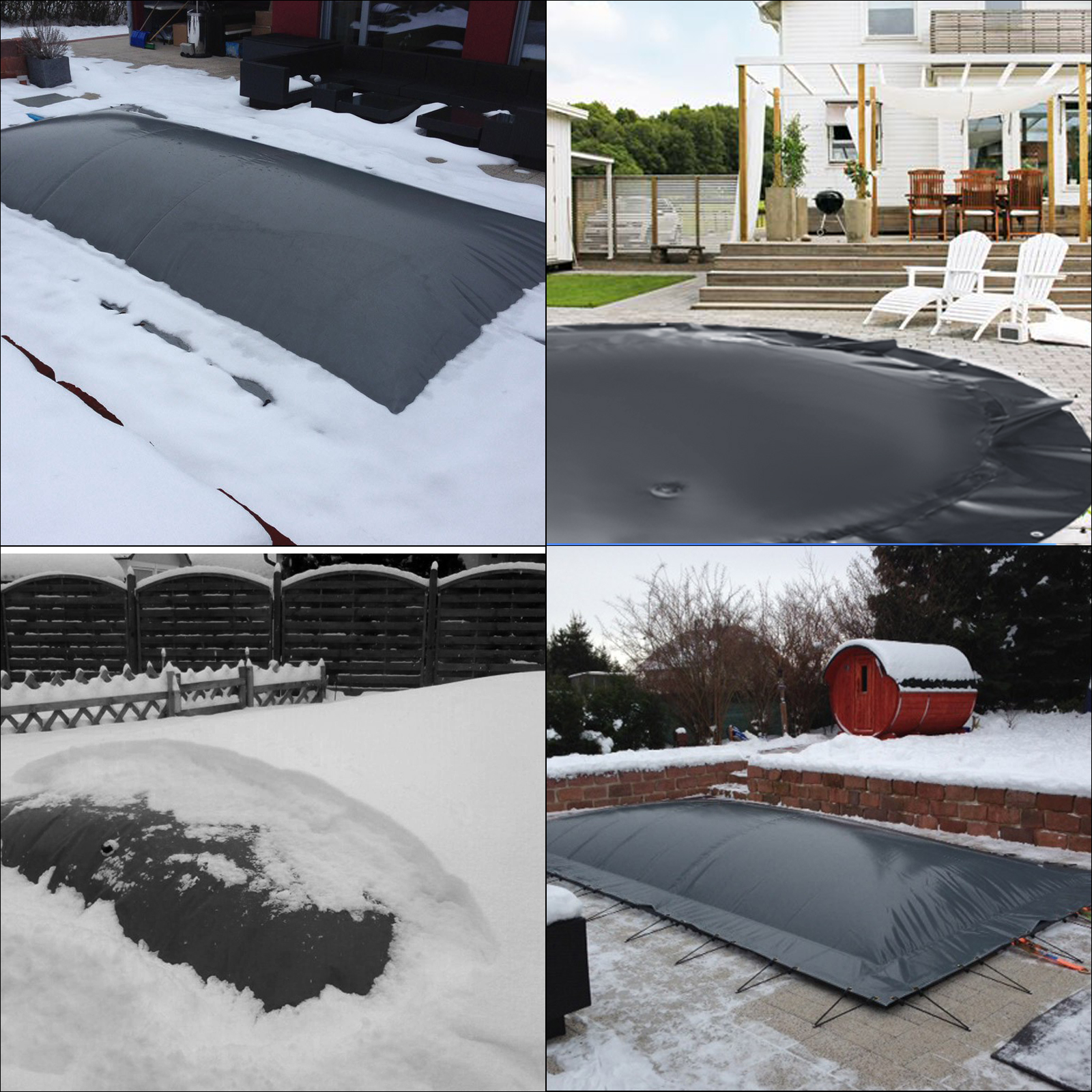 Vevor Inflatable Pool Cover Pool Safety Cover 19.6x9.8ft In-ground Pvc ...