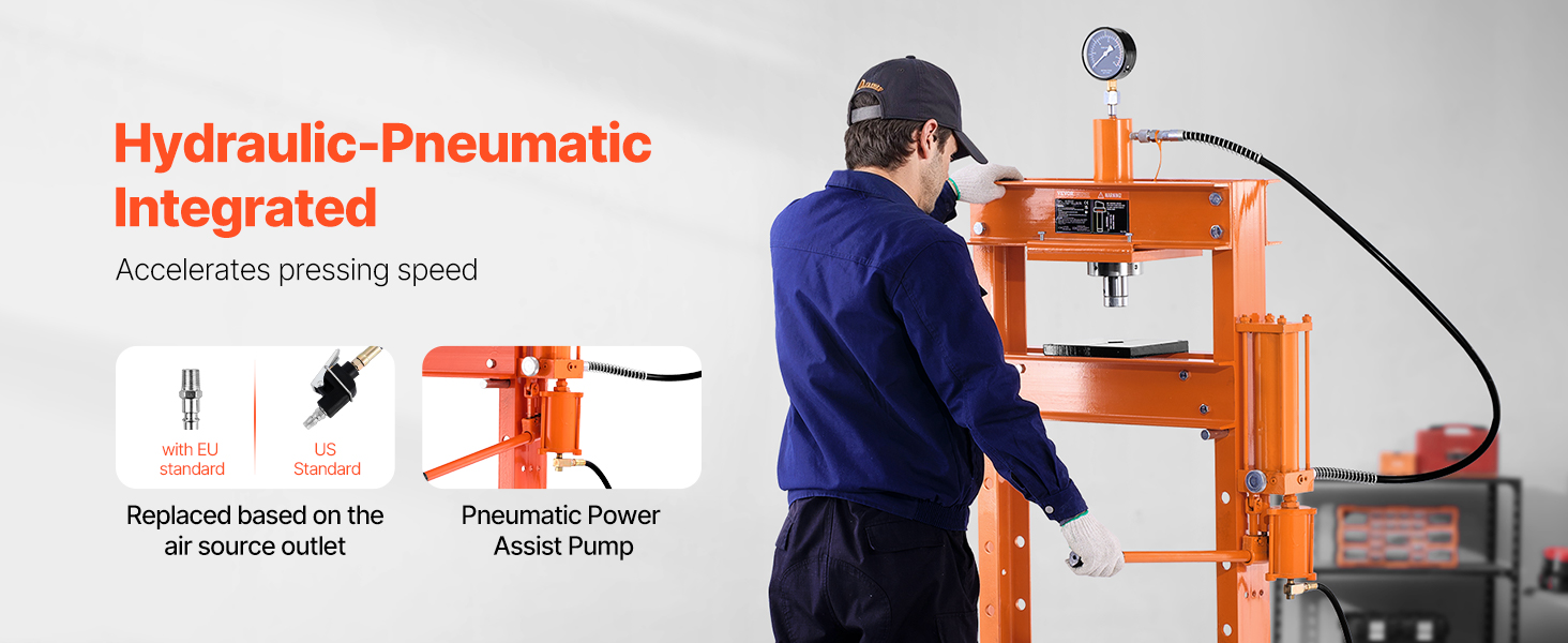 20 T Hydraulic Shop Press Hydraulic Press with Press Plate for Bending ...